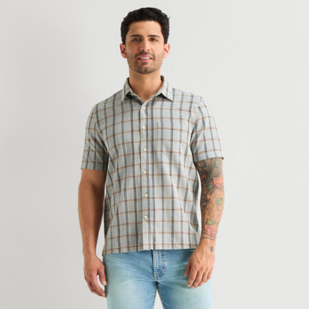 Click here for mutual weave Mens Short Sleeve Classic Fit Button-... prices