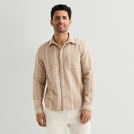 Click here for mutual weave Mens Long Sleeve Classic Fit Button-D... prices