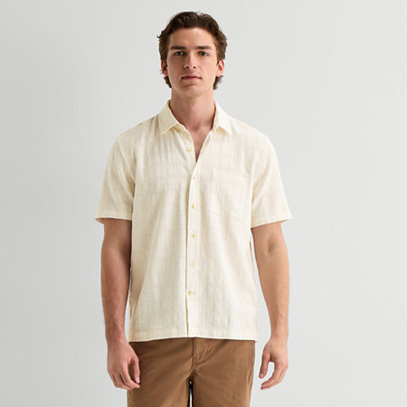 Click here for mutual weave Mens Short Sleeve Classic Fit Button-... prices