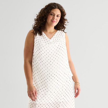 Click here for a.n.a Womens Plus Draped Neck Sleeveless Tank Top... prices