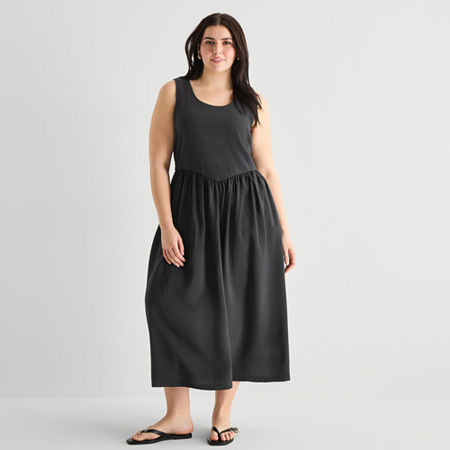 Click here for a.n.a Womens Plus Sleeveless Maxi Dress  4x  Black prices