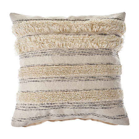 Click here for LR Home Etta Square Throw Pillow  One Size  Beige prices