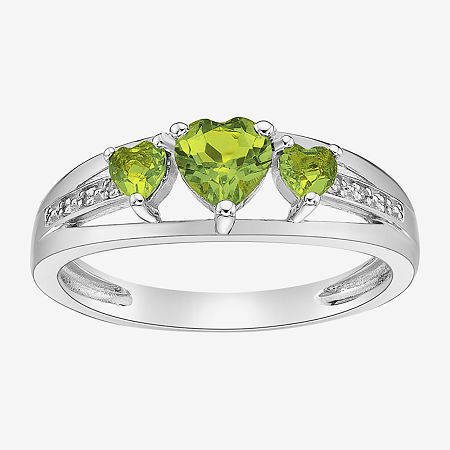 Click here for Womens Diamond Accent Genuine Green Peridot Sterli... prices