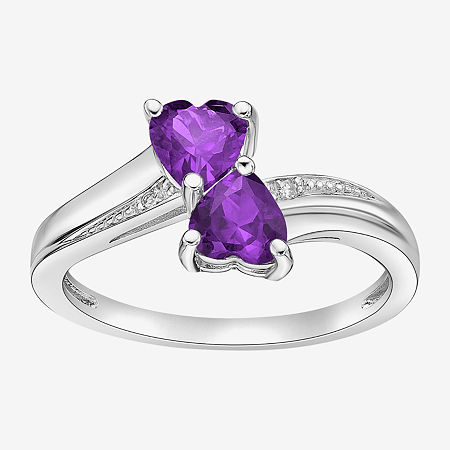 Click here for Womens Diamond Accent Genuine Purple Amethyst Ster... prices