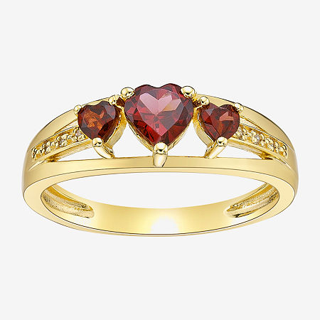 Click here for Womens Diamond Accent Genuine Red Garnet 18K Gold... prices