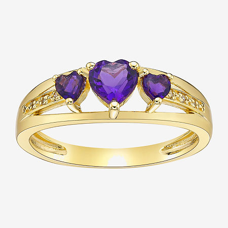 Click here for Womens Diamond Accent Genuine Purple Amethyst 18K... prices