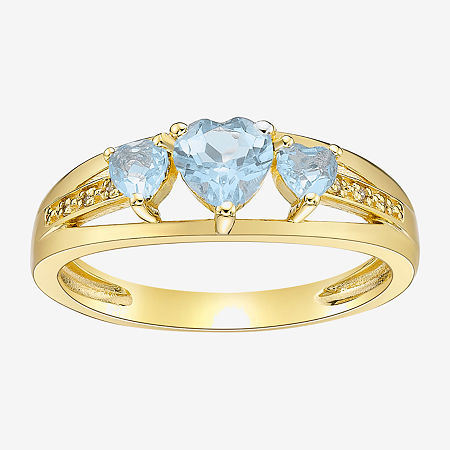 Click here for Womens Diamond Accent Lab Created Blue Aquamarine... prices