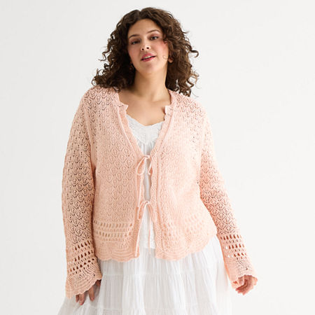 Click here for a.n.a Womens V Neck Long Sleeve Tie Plus Cardigan... prices