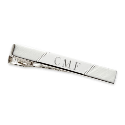 Personalized Sterling Silver Tie Bar, Color: Silver - JCPenney