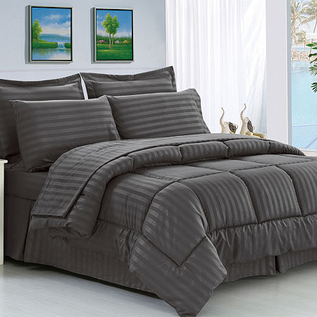 Click here for Elegant Comfort 8-Piece Complete Bedding Set Dobby... prices