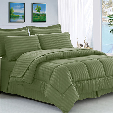 Click here for Elegant Comfort 8-Piece Complete Bedding Set Dobby... prices