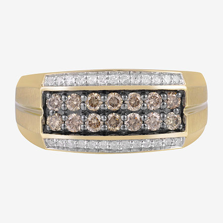 Click here for Mens 3/4 CT. T.W. White and Color-Enhanced Champag... prices