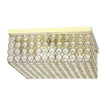 Click here for Elegant Designs Square Flush Mount  One Size  Yell... prices