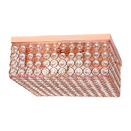 Click here for Elegant Designs Square Flush Mount  One Size  Yell... prices