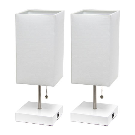 Click here for Simple Designs Petite Stick Lamps w/USB Port - Set... prices