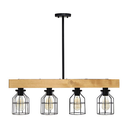 Click here for Lalia Home Barnlitt 4 Light Farmhouse Beam Pendant... prices