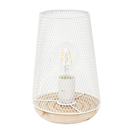 Click here for Simple Designs Wired Uplight Table Lamp w/Mesh Sha... prices