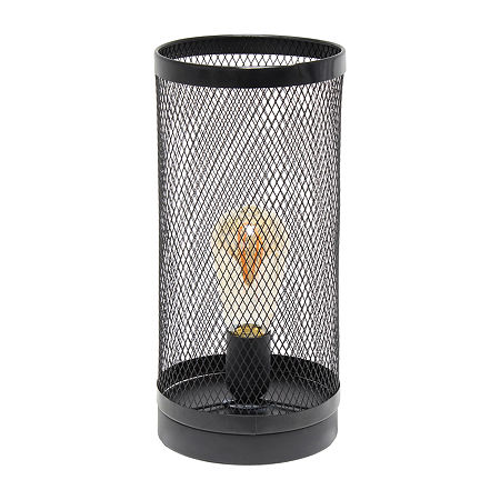 Click here for Simple Designs Cylindrical Steel Table Lamp w/Mesh... prices