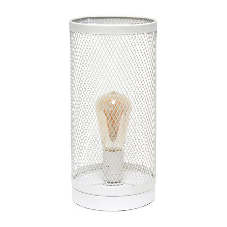Click here for Simple Designs Cylindrical Steel Table Lamp w/Mesh... prices