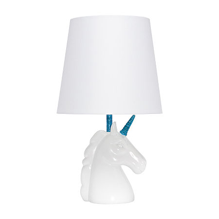 Click here for Simple Designs Sparkling Unicorn Table Lamp w/Shad... prices
