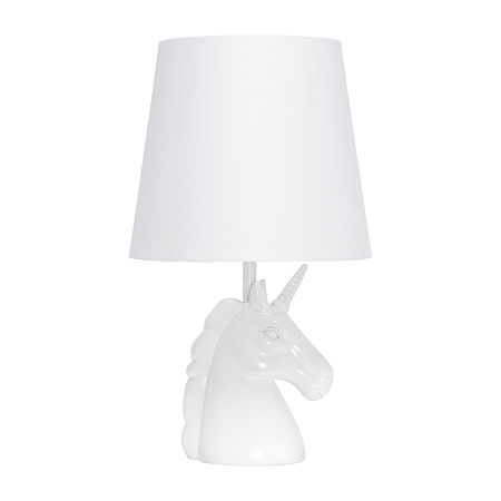 Click here for Simple Designs Sparkling Unicorn Table Lamp w/Shad... prices