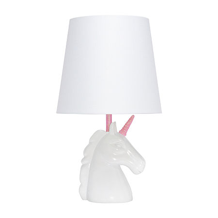 Simple Designs Sparkling Unicorn Table Lamp - Pink