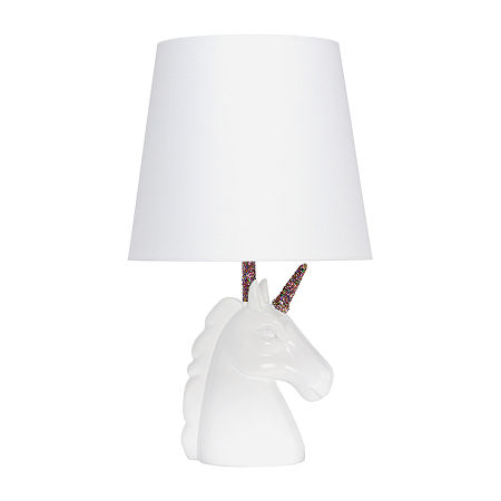 Simple Designs Sparkling Unicorn Table Lamp - Rainbow
