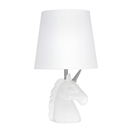 Click here for Simple Designs Sparkling Unicorn Table Lamp w/Shad... prices