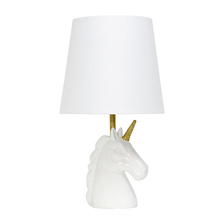 Click here for Simple Designs Sparkling Unicorn Table Lamp w/Shad... prices