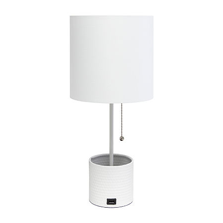 Click here for Simple Designs Hammered Metal Organizer Table Lamp... prices