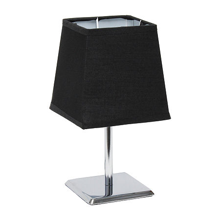 Click here for Simple Designs Mini Square Empire Fabric Shade Chr... prices