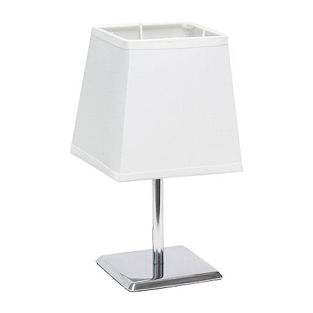 Click here for Simple Designs Mini Square Empire Fabric Shade Chr... prices