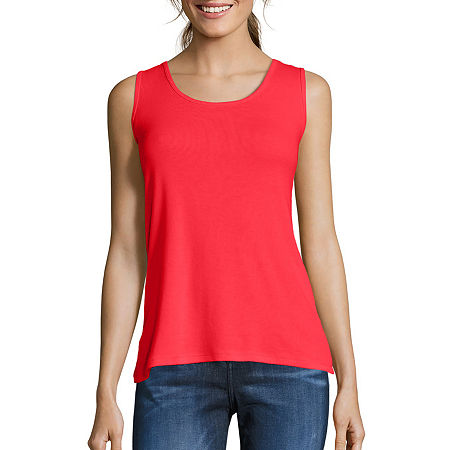 Click here for Hanes Womens Mini-Ribbed Cotton Tank  Small  Red prices