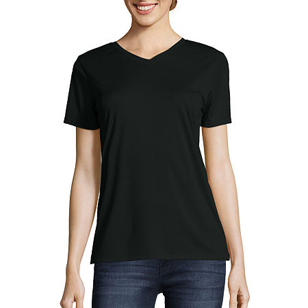 Click here for Hanes Womens Cool-DRI V Neck Short Sleeve Performa... prices