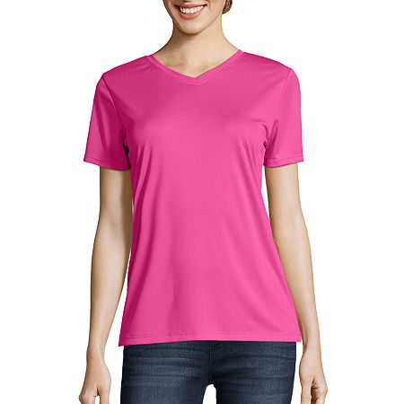 Click here for Hanes Womens Cool-DRI V Neck Short Sleeve Performa... prices