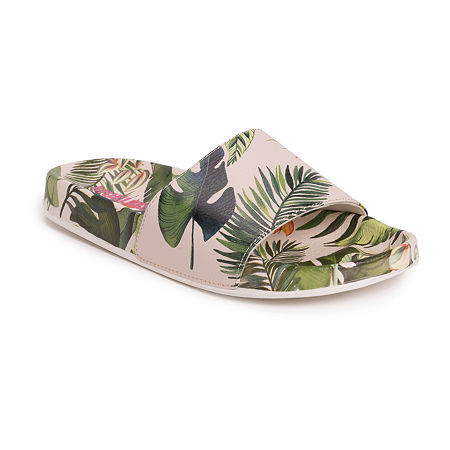 Click here for Muk Luks Womens Slide Sandals  Medium  White prices