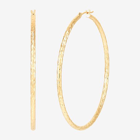 Click here for Womens 14K Gold 50mm Round Hoop Earrings  One Size prices