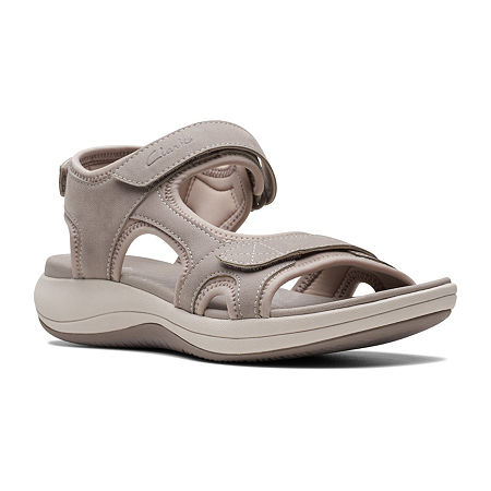 Clarks Womens Cloudsteppers Mira Bay Strappy Sport Sandals - Stone