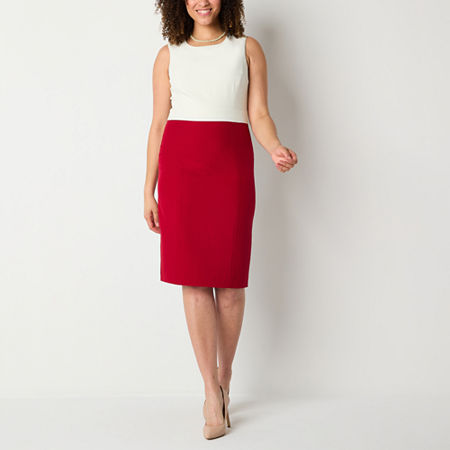 Click here for Evan Picone Womens Sleeveless Sheath Dress  8  Red prices
