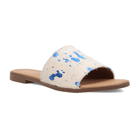 Click here for Dingo Womens Moo Moo Slide Sandals  7 Medium  Blue prices