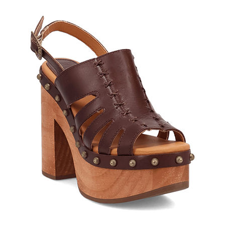 Click here for Dingo Womens Gema Heeled Sandals  8 1/2 Medium  Br... prices