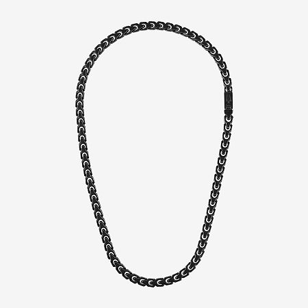 Click here for Bulova Mens Stainless Steel 24 Inch Link Chain Nec... prices