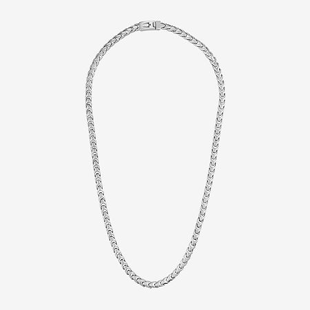 Click here for Bulova Mens Stainless Steel 22 Inch Link Chain Nec... prices