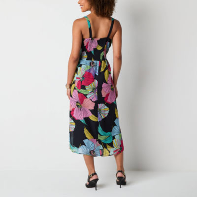 Isabel & Nina Womens Sleeveless Maxi Dress, Color: Navy Multi - JCPenney