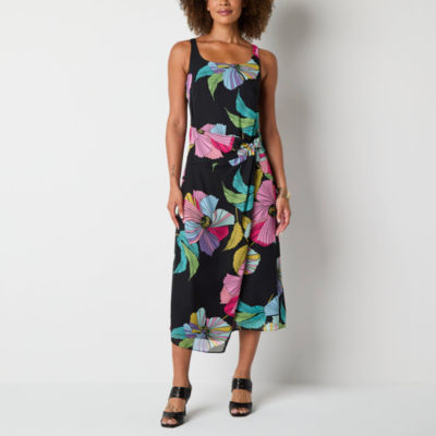 Isabel & Nina Womens Sleeveless Maxi Dress, Color: Navy Multi - JCPenney