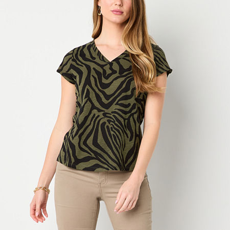 Click here for Liz Claiborne Womens V Neck Short Sleeve T-Shirt... prices
