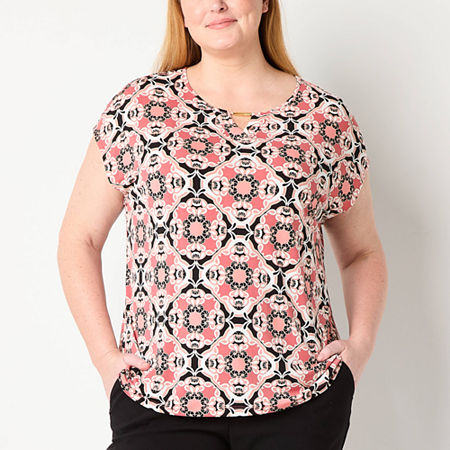 Click here for Liz Claiborne Womens Crew Neck Short Sleeve Plus B... prices