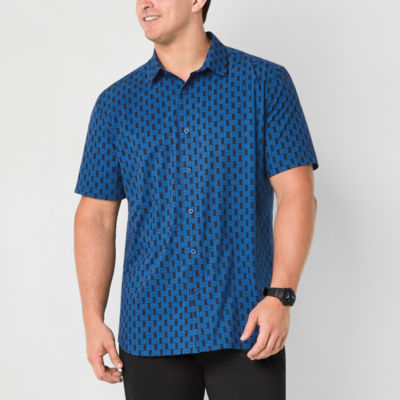 Stylus Mens Short Sleeve Classic Fit Big and Tall Button-Down Shirt ...