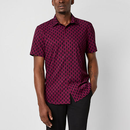 Click here for Stylus Mens Short Sleeve Regular Fit Button-Down S... prices