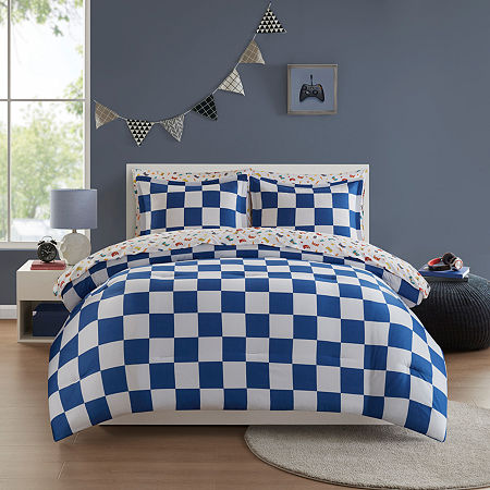 Click here for INK+IVY Kids Asher Checkered Complete Bedding Set... prices